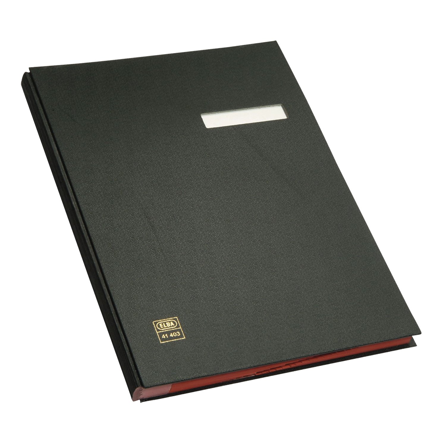 Amazon.com : Elba 41403SW Signature Folder for DIN A4 PVC Black ...
