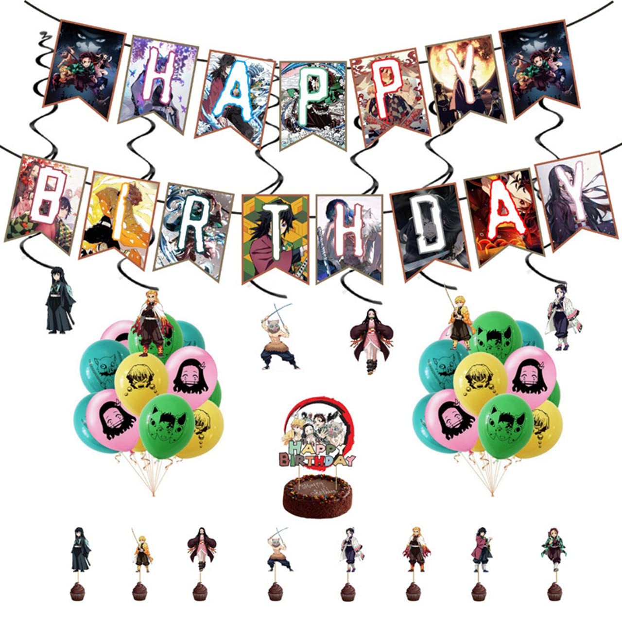 Mua Demon Blade Balloons, Birthday Balloons, Birthday Balloons, Happy ...