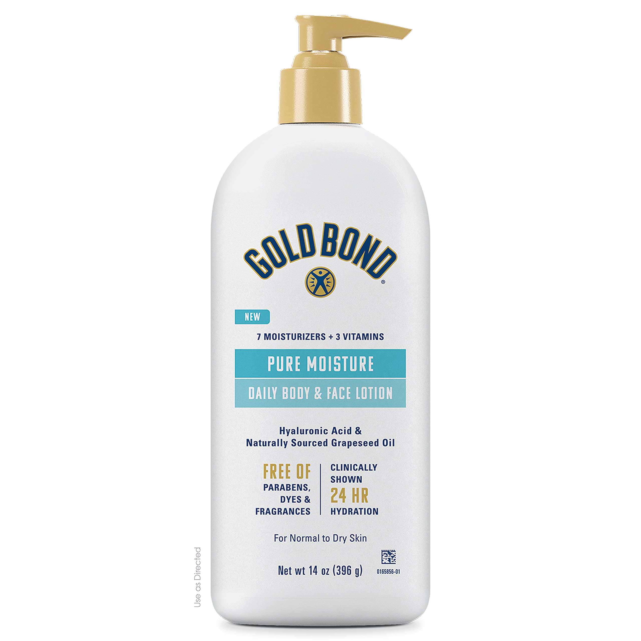 Gold Bond Pure Moisture Lotion, 14 oz., Ultra-lightweight Daily Body ...