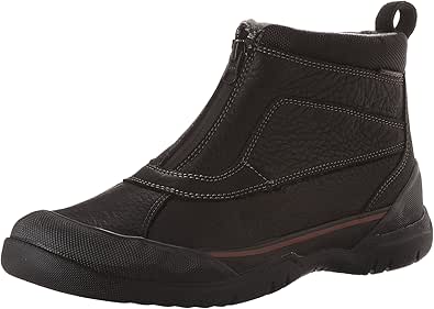 Clarks Men's Allyn up Zip up Mucker Boot, Black Leather, 7 M US: Amazon ...