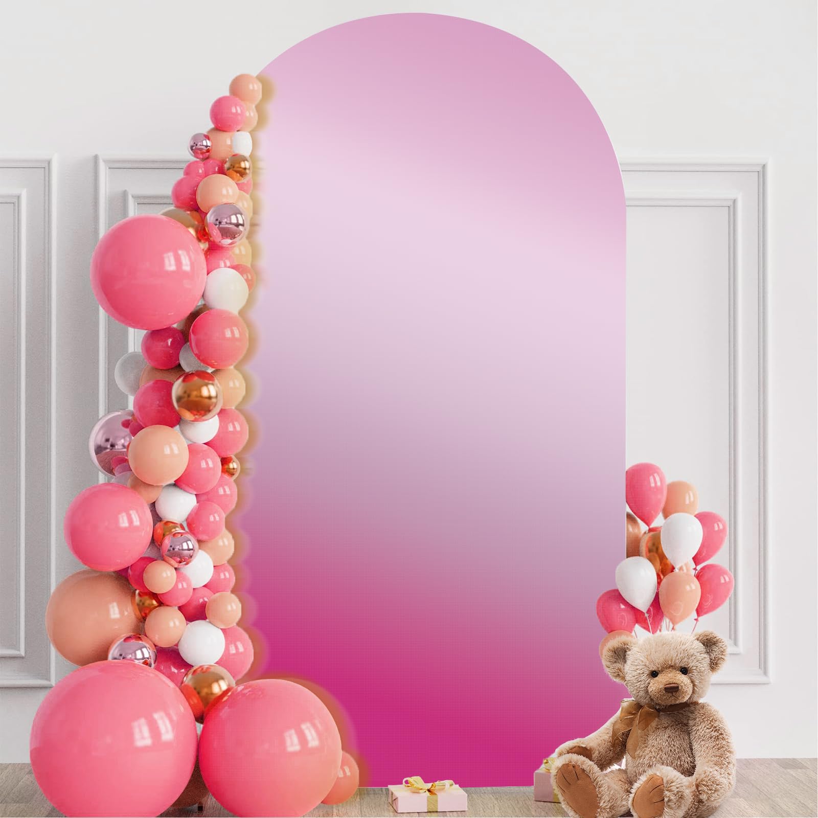 OldPAPA Wedding Arch Cover 6 FT Bronzing Spandex Arch Cover Backdrop ...