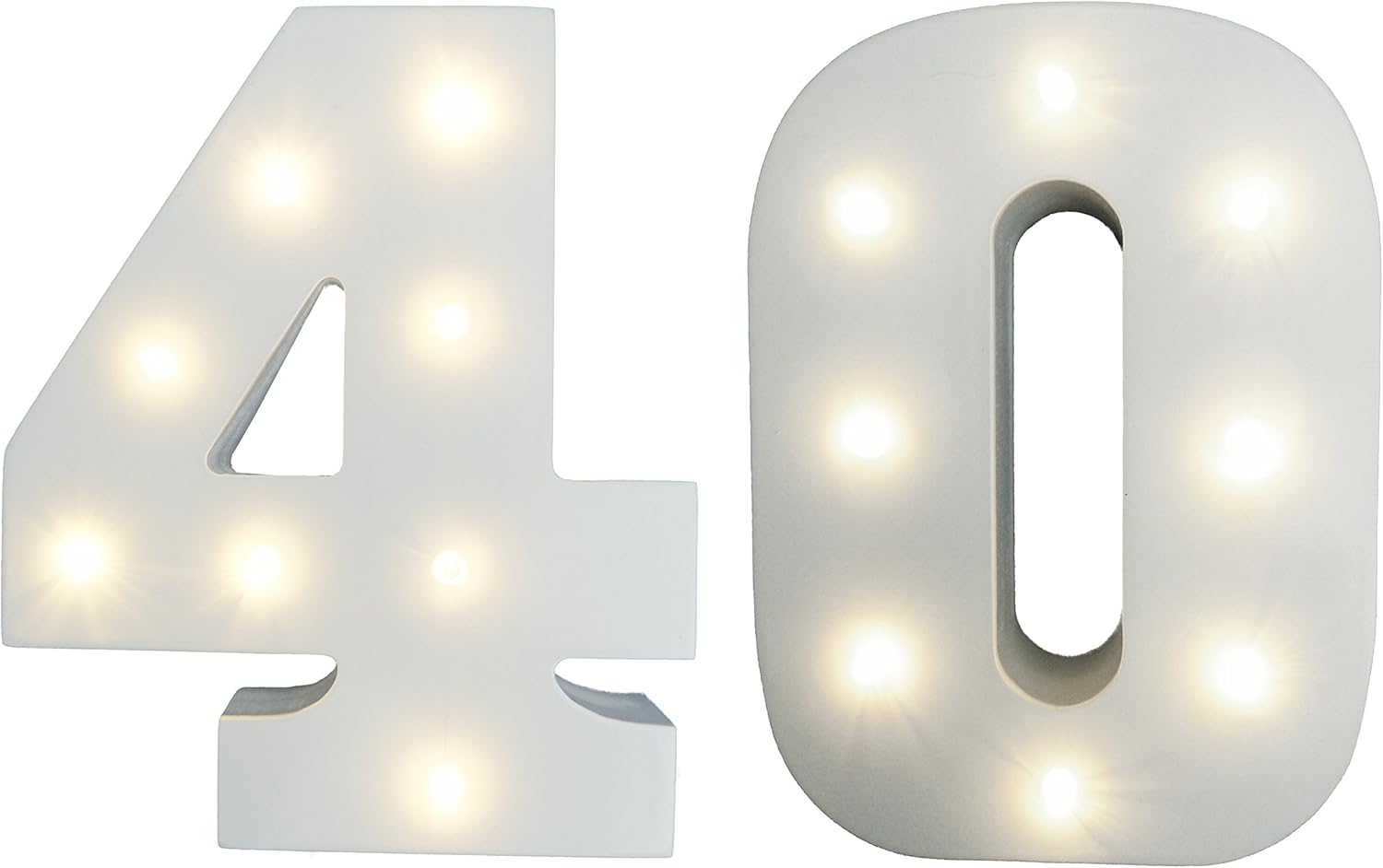 Buzz 40th Birthday/Ruby Wedding Anniversary LIGHT-UP Numbers Party ...
