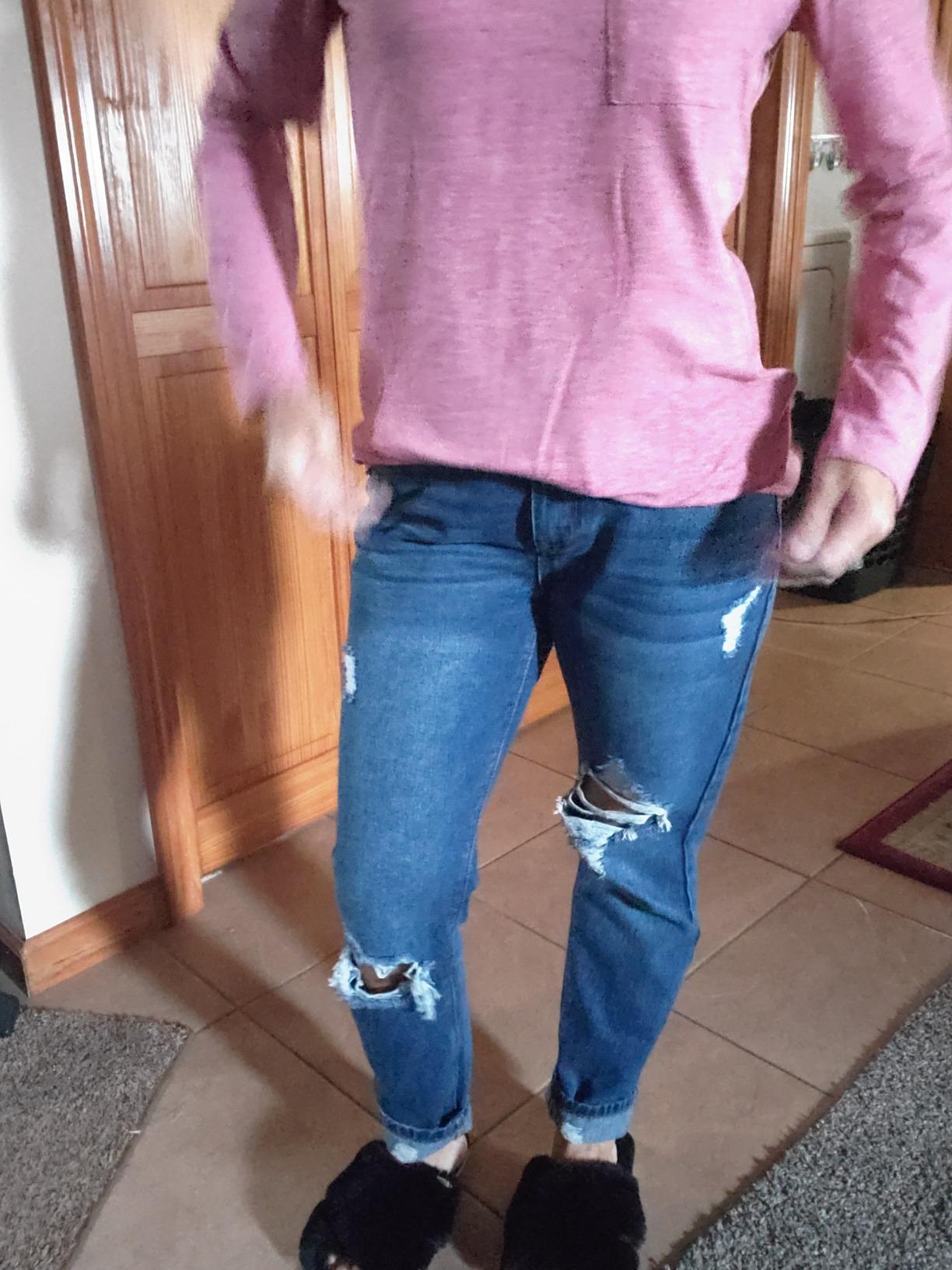 $11/mo - Finance Vetinee Women's High Rise Destroyed Boyfriend Jeans ...