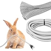 Amazon.com: AGPTEK White Cable Sleeve Cover, 2 Pack 5ft - 1.2 inch Desk ...