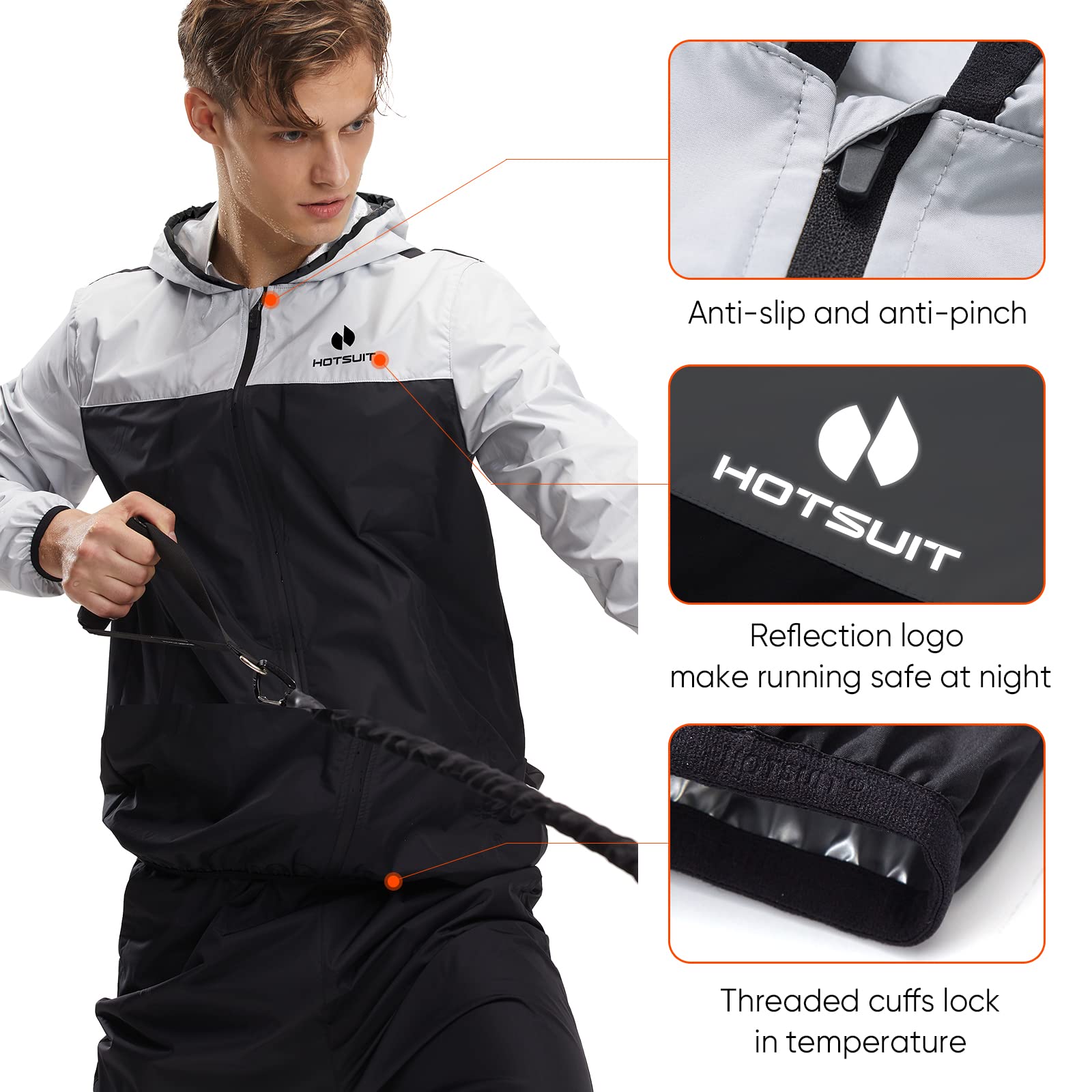 Mua HOTSUIT Sauna Suit for Men Sweat Suits Gym Workout Exercise Sauna ...