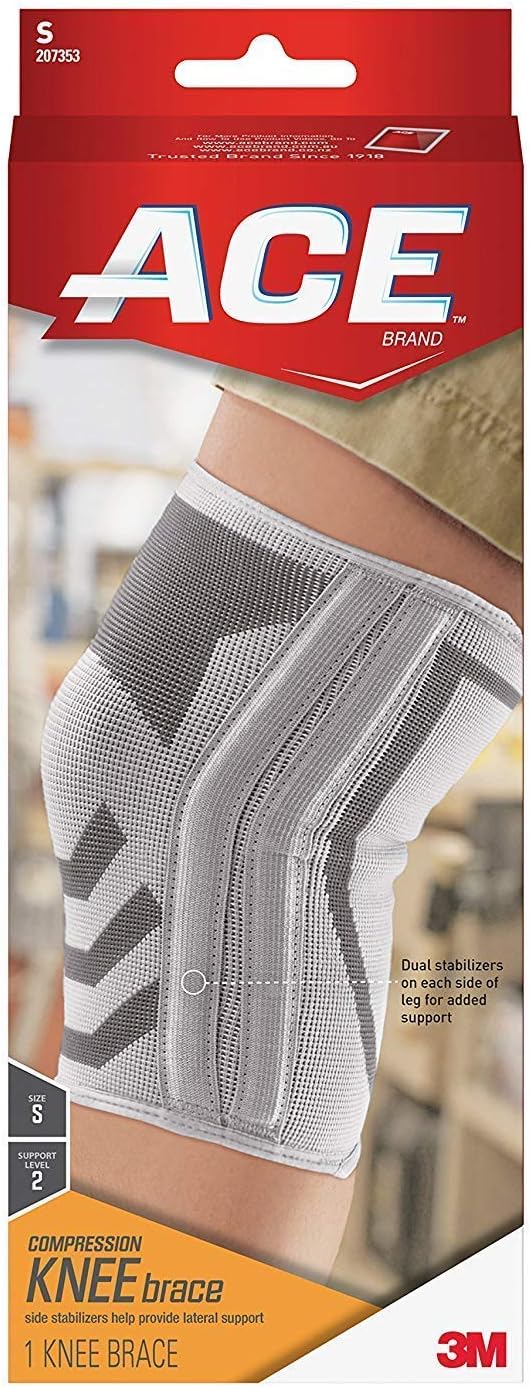 Amazon.com: ACE Compression Knee Brace with Side Stabilizers, Small 1 ...