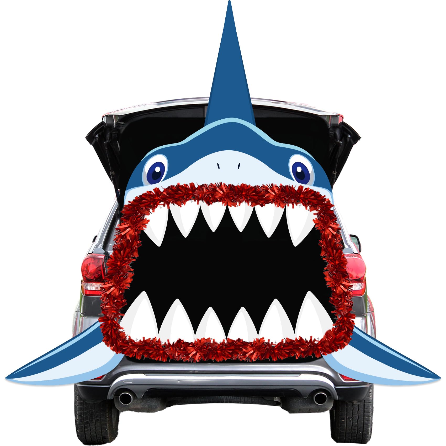 Halloween Shark Trunk or Treat Decorations Kit,Trunk or Treat ...