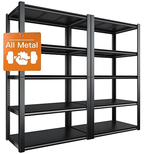 Raybee Garage Shelving 2000LBS Heavy Duty Storage Shelves Adjustable 5 ...