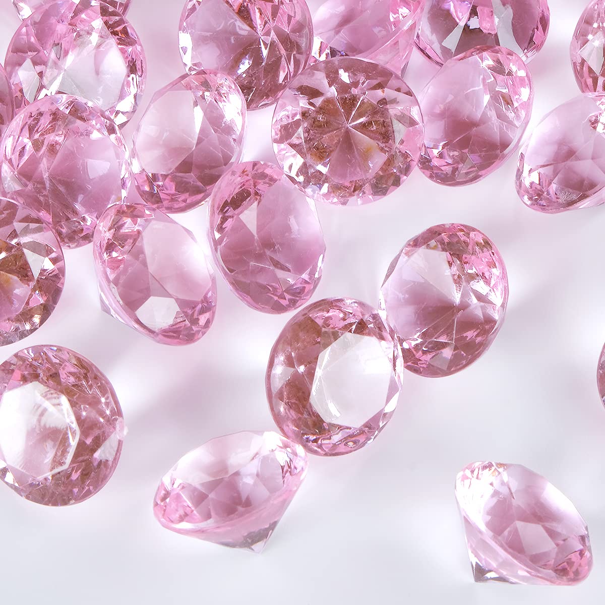 Acrylic Diamond Fake Gems Vase Filler, Babenest 240pcs 3/4 Inch Faux ...