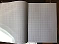 Math Notebook: 1/2 inch Square Graph paper pages and White Paper: Books ...