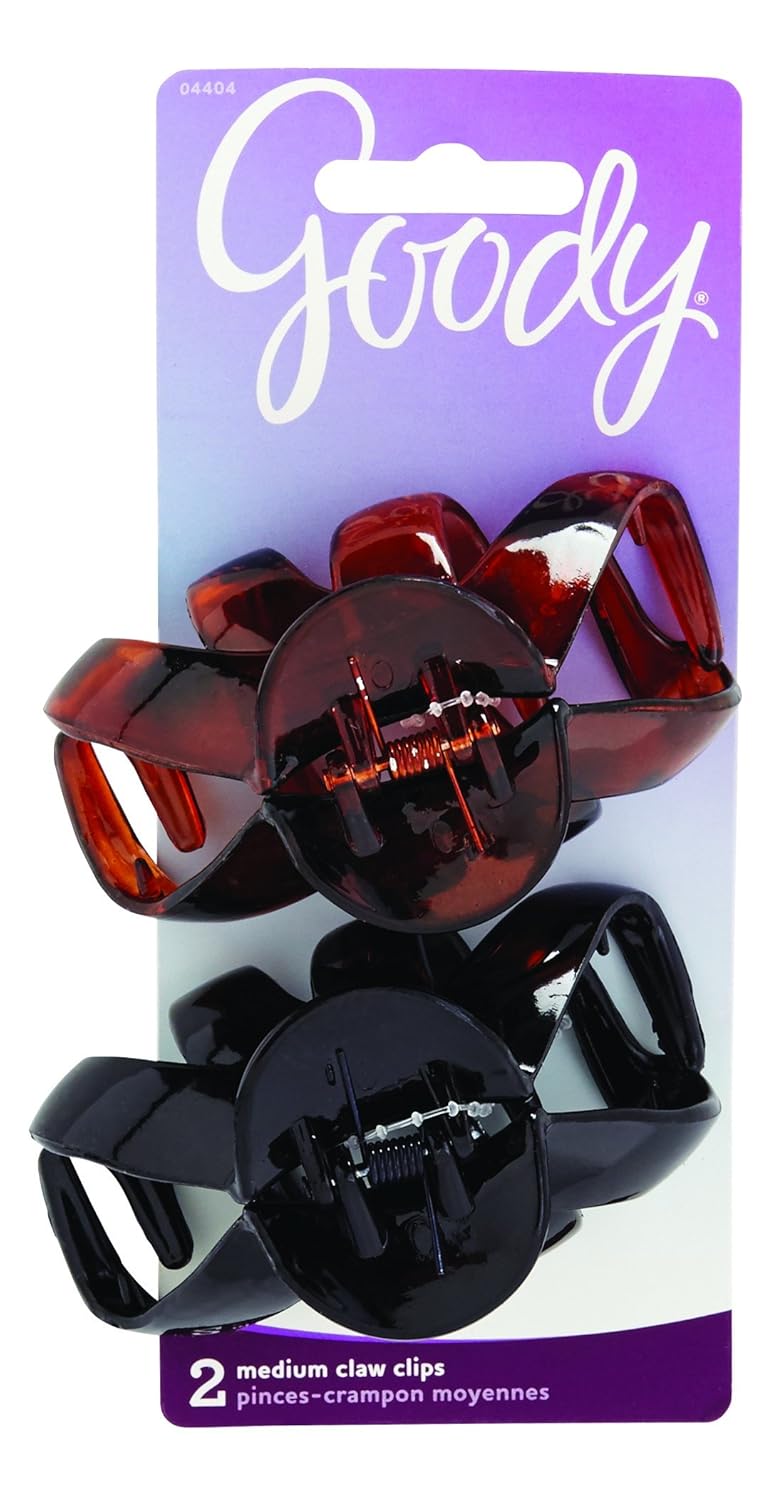 Amazon.com : Goody Classics Claw Hair Clip, Medium Spider, 2 Count ...