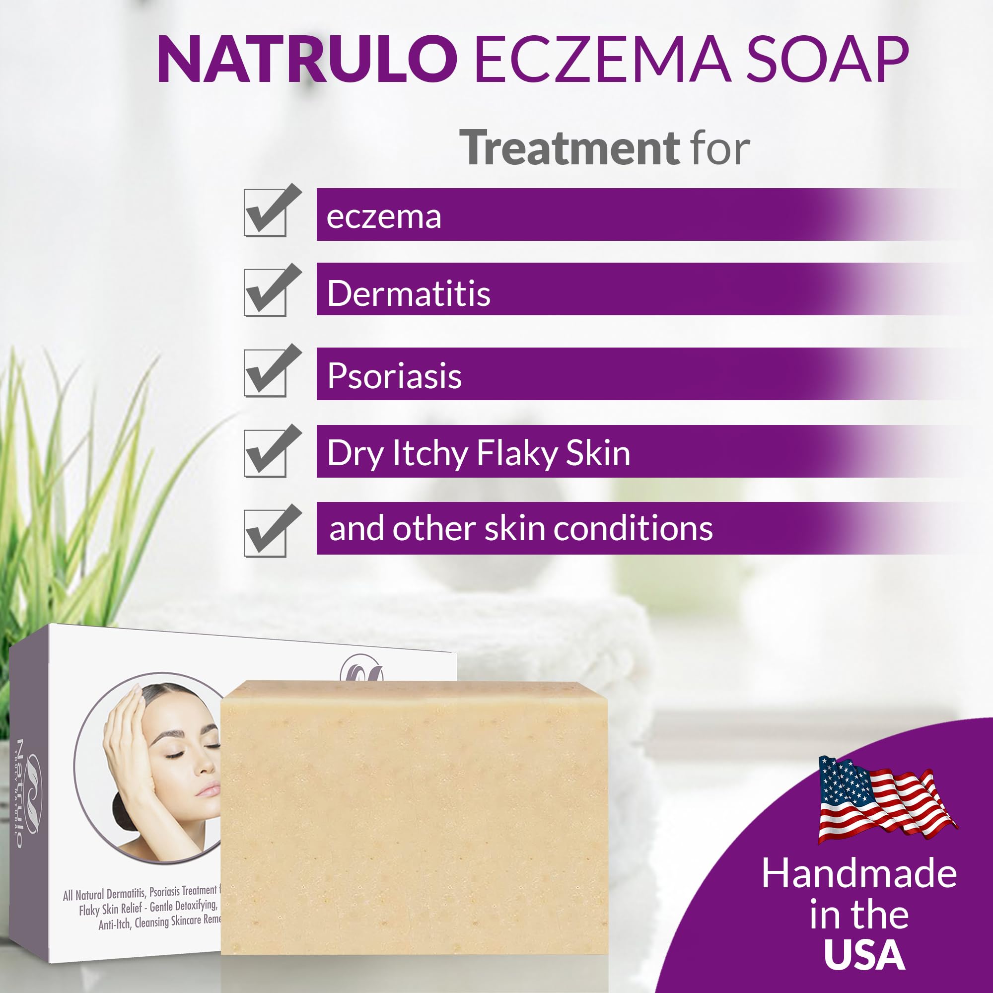 Mua Eczema Soap Bar for Face and Body – All Natural Dermatitis ...