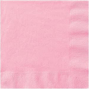 Amazon.com: Light Pink Paper Napkins, 50ct: Kitchen & Dining