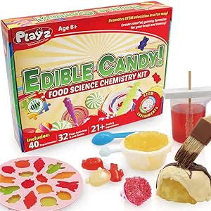 Amazon.com: Playz Edible Candy Making Kit for Kids - Science Kits for ...