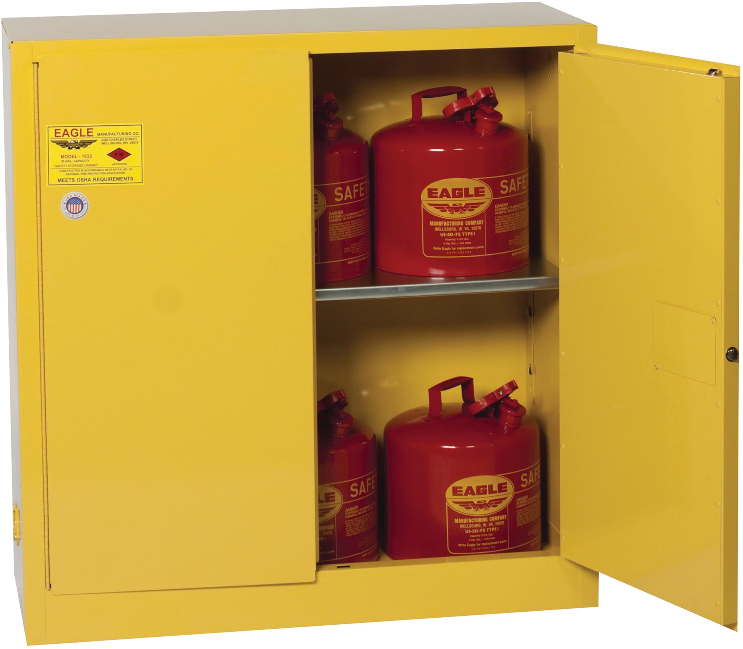 WMA112 Flammable Storage Cabinet 12-gallon WMA112 Flammable Storage ...