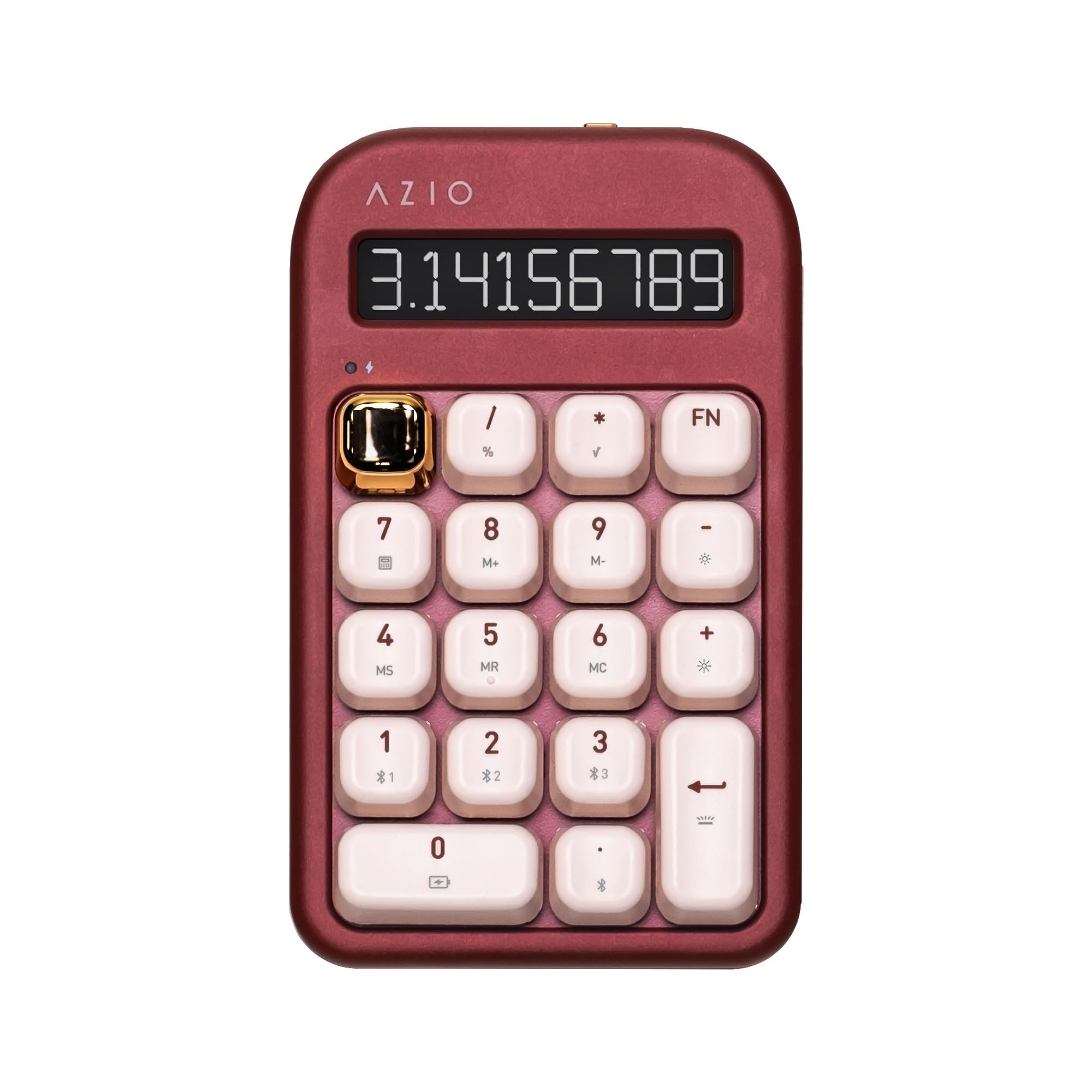 Mua AZIO IZO Wireless Mechanical Calculator & Number Pad (Red/Gold ...