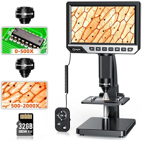 Opqpq LCD Digital Biological Microscope - 2000X with Digital ...