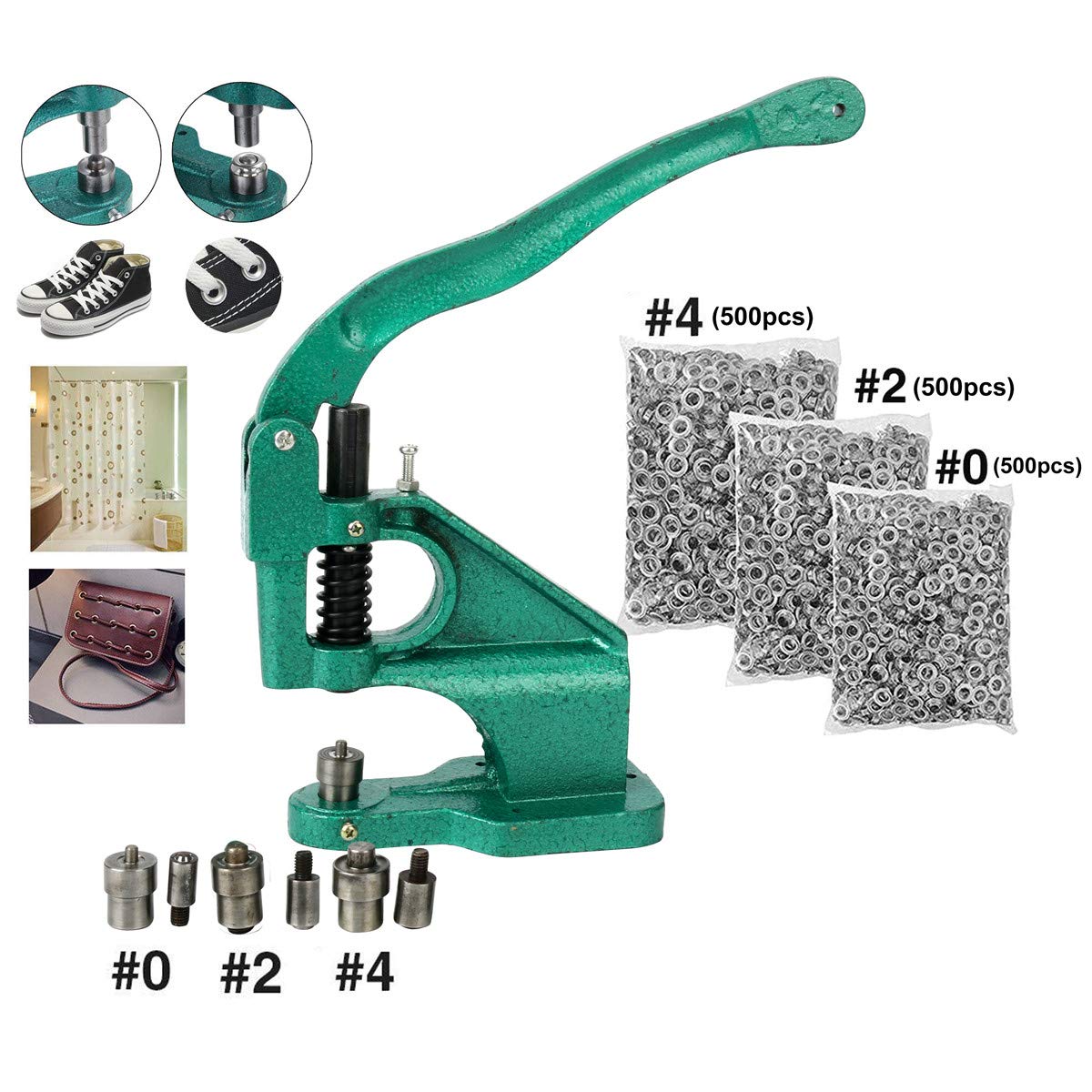 Cucito pressa con Bottone Automatico #0#2#4 fornita con 1500 Occhielli ...