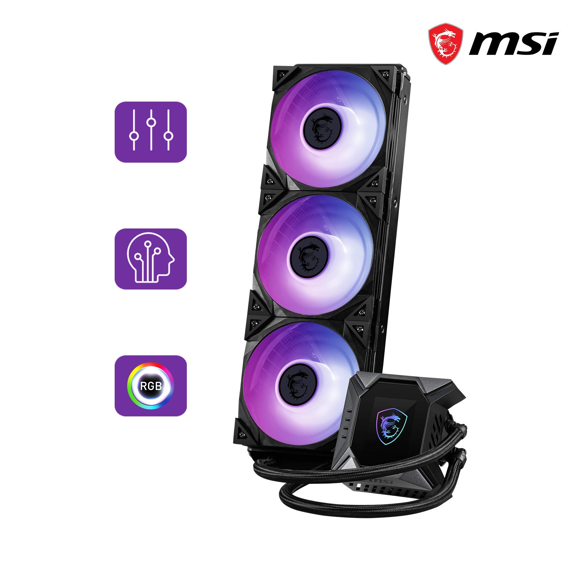 Mua MSI MPG CORELIQUID K360 V2 CPU Liquid Cooler - LCD Pump with 60mm Fan, 3 x 120mm ARGB Fans ...