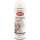Amazon.com: Krylon® Workable Fixatif 11 oz. Aerosol Spray - Lasting ...