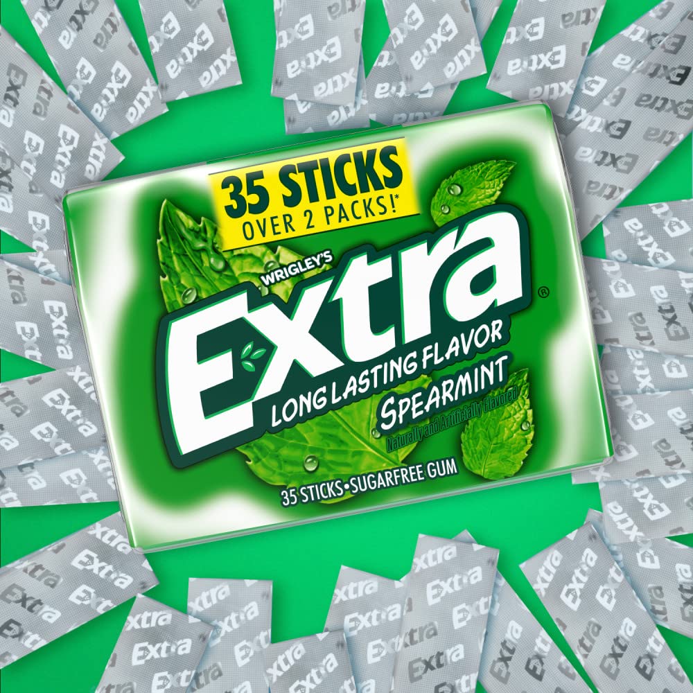 Mua Gum Spearmint Sugar Free Chewing Gum Mega Pack, 35 Stick (Pack of 6 ...
