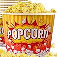 Amazon.com: Greaseproof Retro 85oz Popcorn Buckets 25 Pk. Reusable and ...