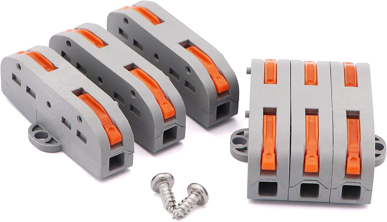 40pcs Compact Wire Conductor Connector- DIY Splicing into 2/3/4/6 Way ...