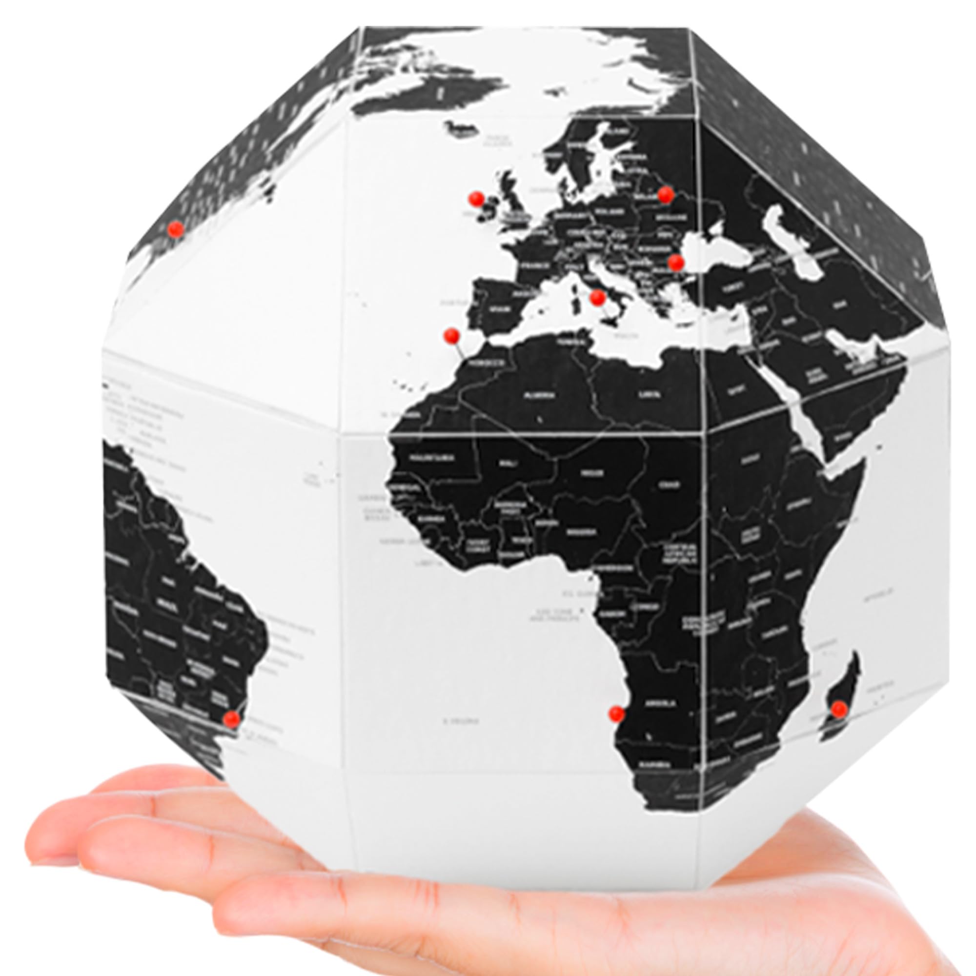 DearWorld, The Pinnable Globe with 50 Pins, 3d Map for Home, Business ...
