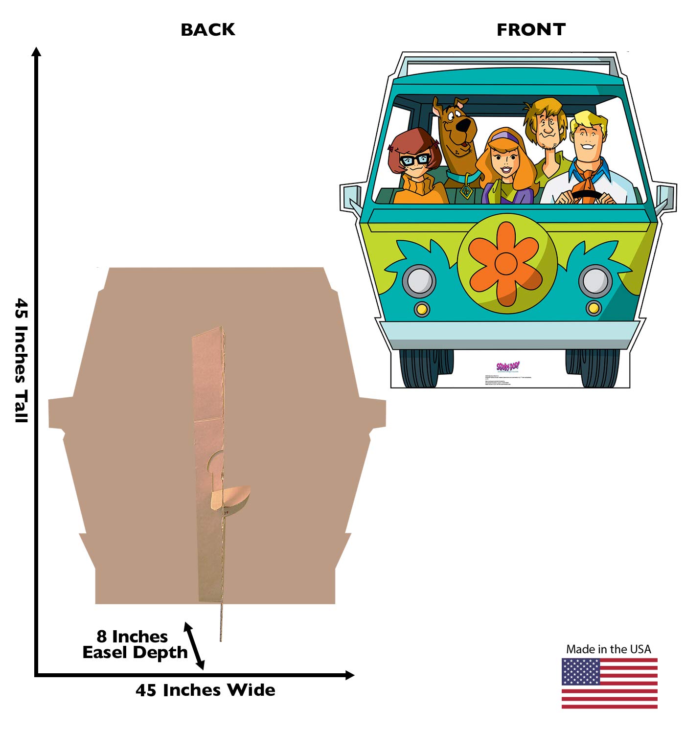 Mua Cardboard People Mystery Machine Life Size Cardboard Cutout Standup ...
