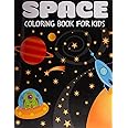 Space Coloring Book for Kids (Children's Coloring Books): Blue Wave ...
