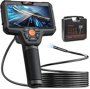 Amazon.com: DEPSTECH 1080P Dual-Lens Endoscope, Borescope with 5" IPS ...