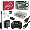 Raspberry Pi 3 B+ Model B Plus Starter Kit w/Mini Wireless Keyboard ...