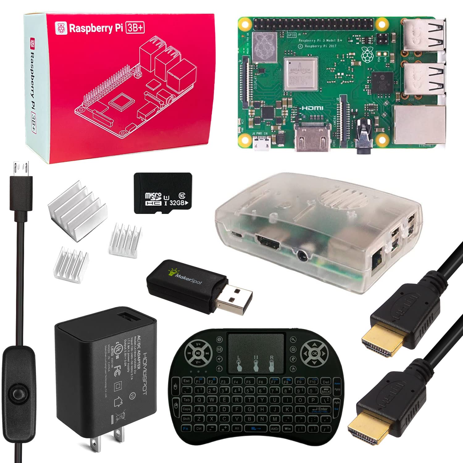 Mua Raspberry Pi 3 B+ Model B Plus Starter Kit w/Mini Wireless Keyboard ...