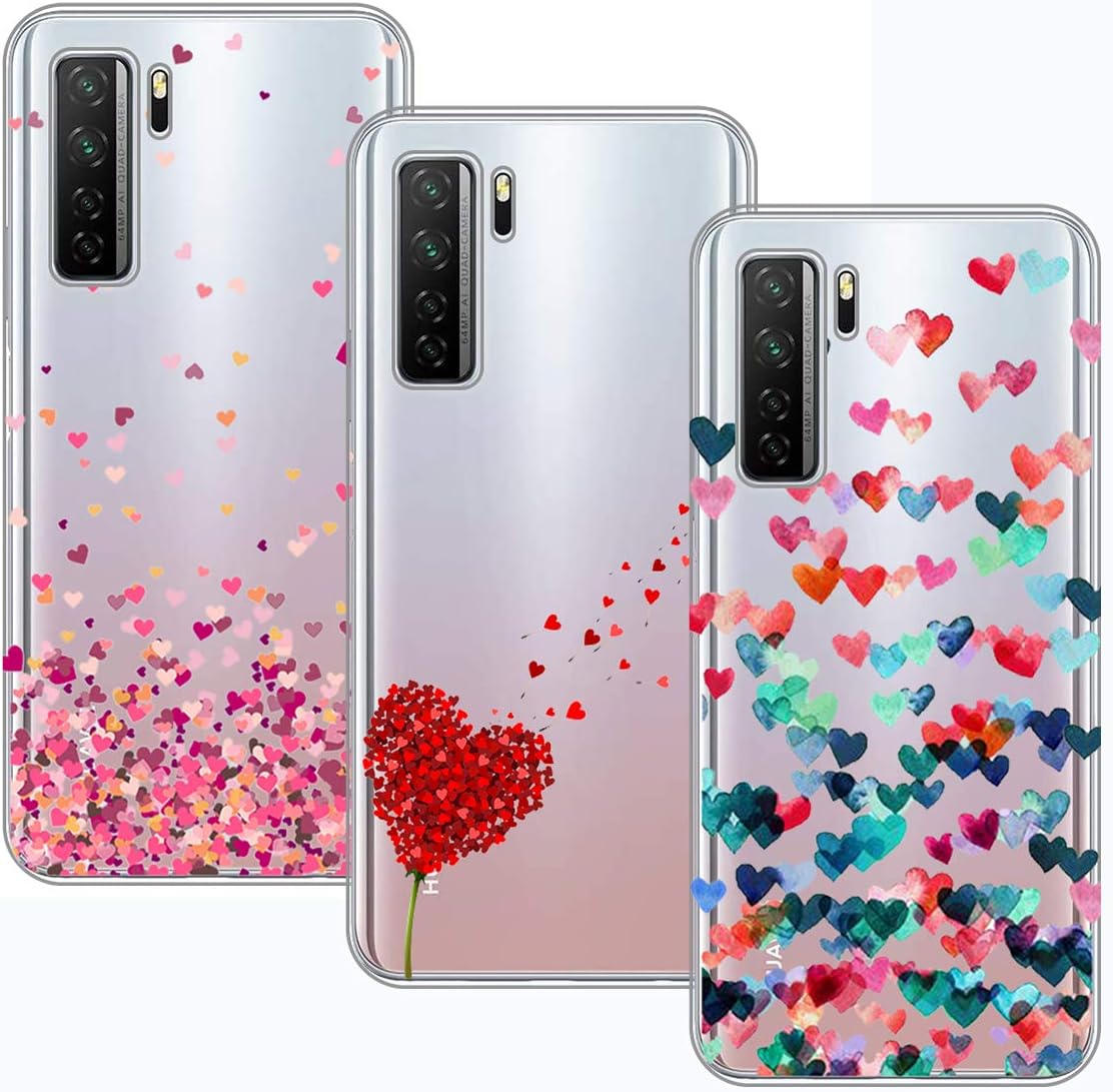 Young & Min Coque pour Huawei P40 Lite 5G,3 Pack Transparent Housse TPU ...