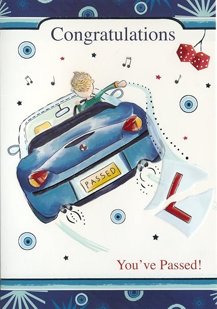 Congratulations You've Passed - Driving Test Congratulations Card ...