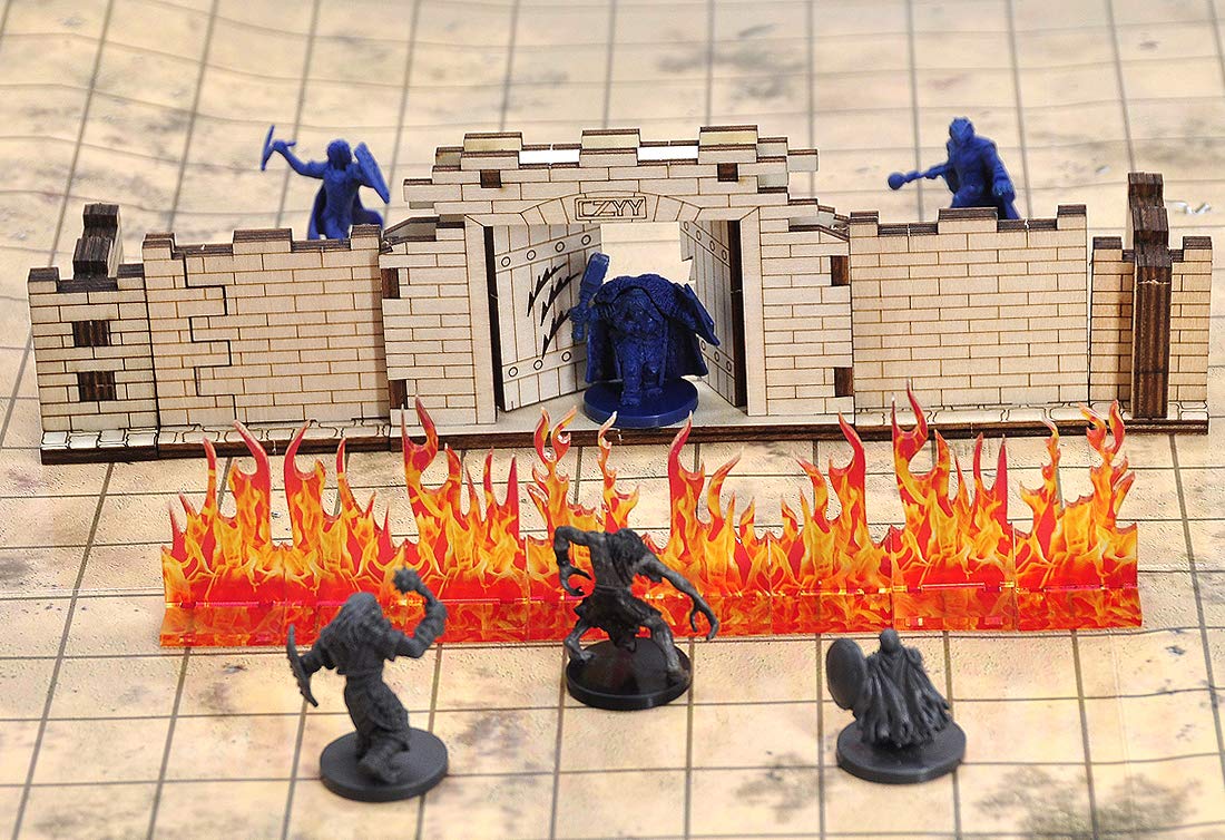Mua CZYY Wall of Fire Miniature (Set of 8) Spell Effects Flame Terrain ...