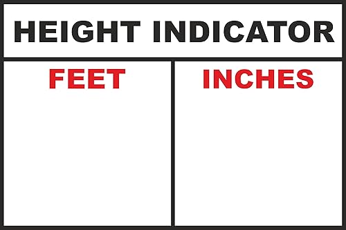 2 x COMMERCIAL VEHICLE CAB HEIGHT INDICATOR HGV Sticker Decal 15cm ...