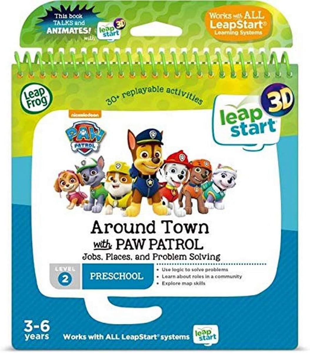 Leapstart Preschool: Around Town with Paw Patrol Activity Book (3D ...