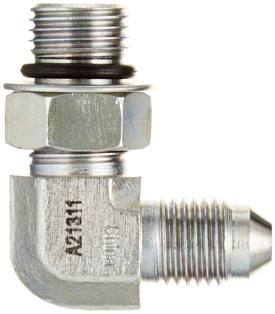 Brennan Industries 6801-16-16-NWO-FG Forged Steel 90 Degree Elbow Tube Fitting 1 Male JIC x 1 ...