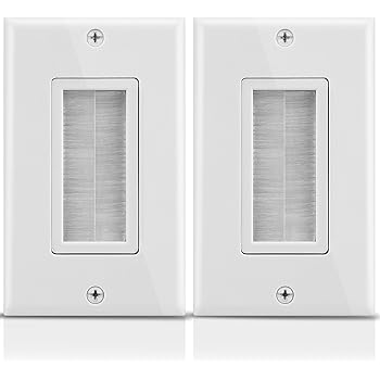 Leviton 41075-DBW Decora Brush Passthrough, White - - Amazon.com