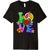 Amazon.com: Retro 60's 70's Flower Power Hippy, Groovy Love Peace ...