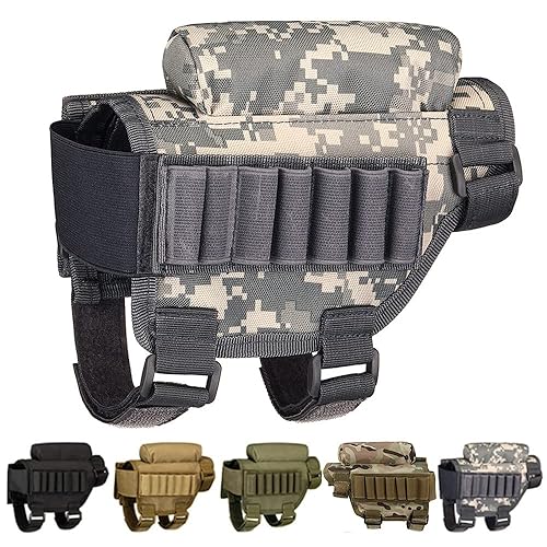 Wsobue Rifle Buttstock, Hunting Shooting Tactical Cheek Rest Pad Ammo ...