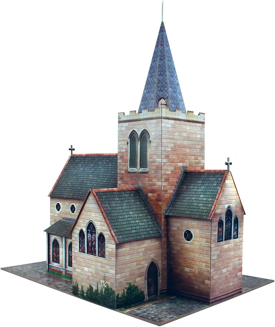 The CityBuilder O gauge 7mm 1:43 scale Model Railway Building CHURCH ...