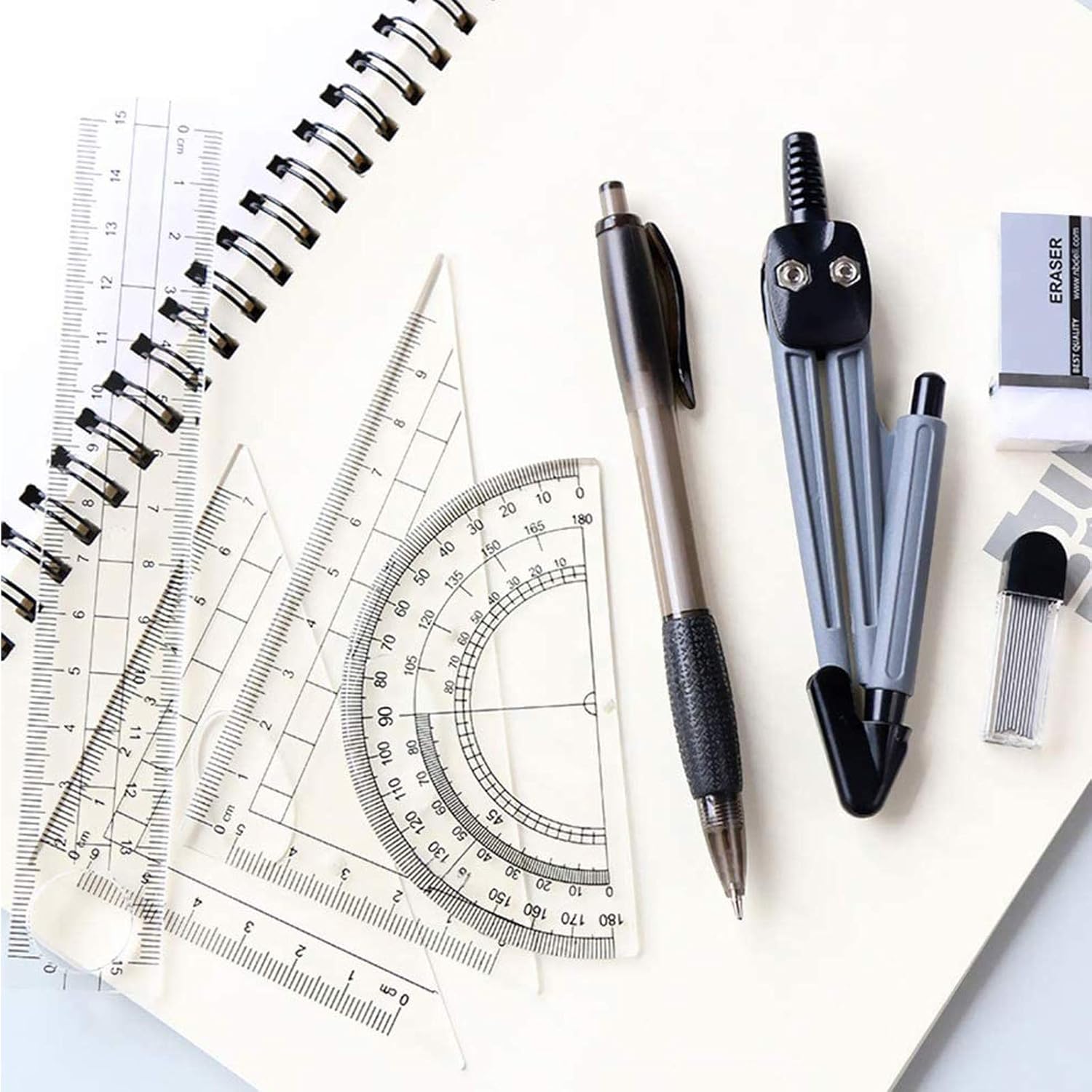 Maths Set Math Geometry Kit Set, Geometry Compass Sets Exam Stationery ...