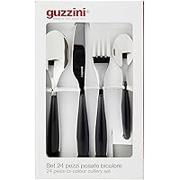 Amazon.com | Guzzini Cutlery Set, Set of 24, Feeling: Flatware Sets