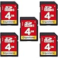 Amazon.com : Gigastone 4GB SD Card 5 Pack SDHC Class 4 Memory Card for ...