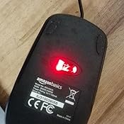 AmazonBasics 3-Button USB Wired Mouse Black