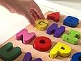 Amazon.com: Timy Wooden Alphabet Puzzle Board : Toys & Games