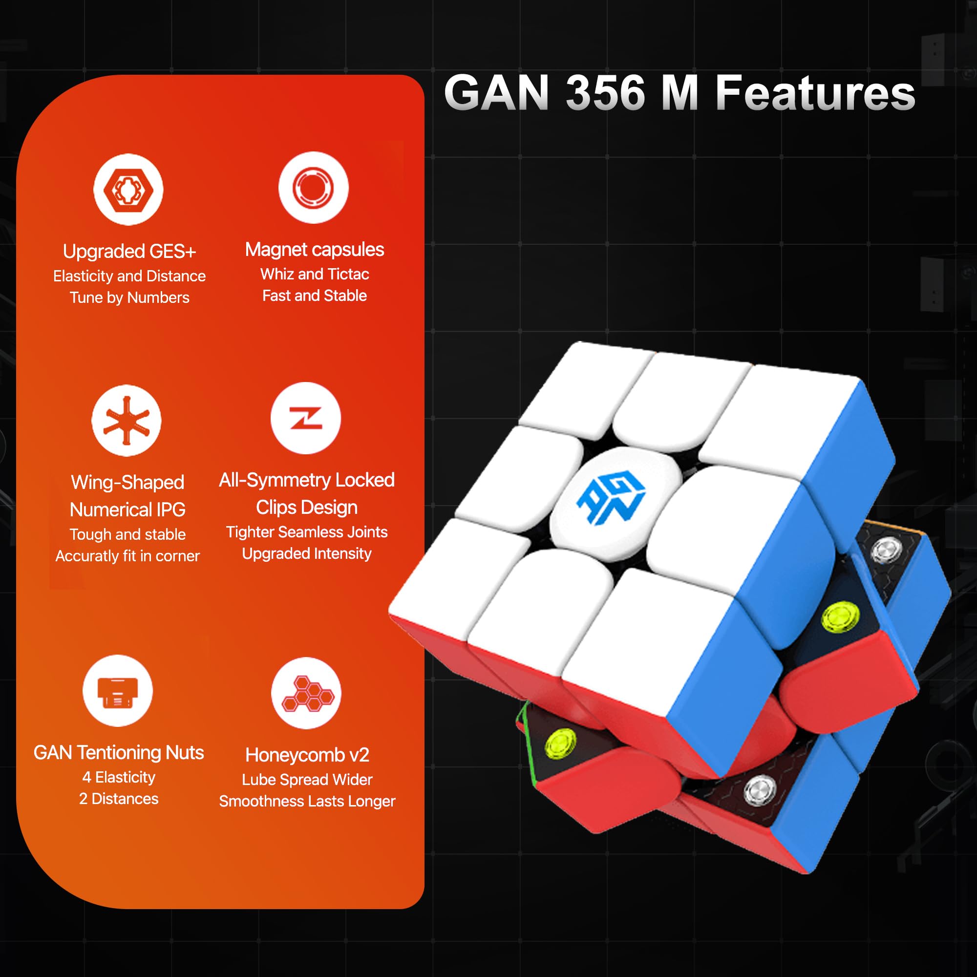 Mua GAN 356 M 3x3 Magnetic Speed Cube, GAN Cubes, 3x3x3 Magic Cube ...