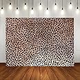 Amazon.com : Lofaris Leopard Photo Backdrop Black and Brown Spots ...